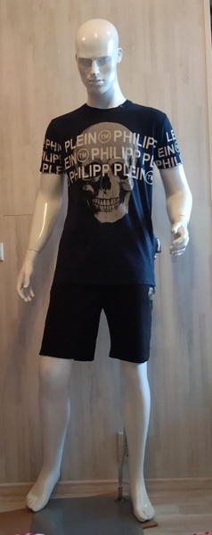 Футболка PHILIPP PLEIN, размер 48, цвет темно-синий - купить по ...