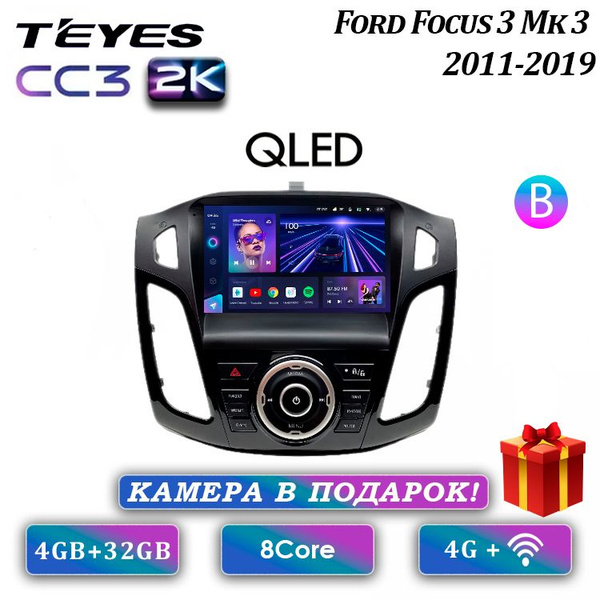 Штатная автомагнитола Teyes 2K/ 4+32GB для Ford Focus 3 Mk 3/ Форд ...