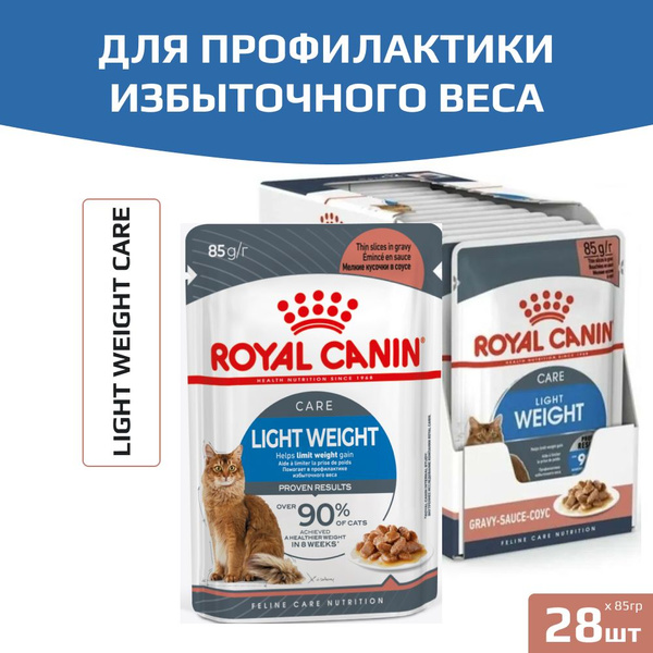 Влажный корм Royal Canin Light Weight Care для взрослых кошек для ...
