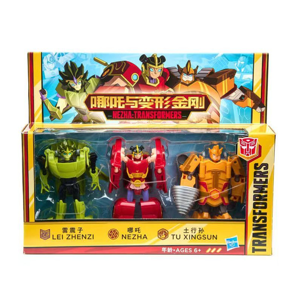 Игрушка Hasbro Трансформеры Nezha:Transformers Lei Zhenzi & Nezha & Tu ...
