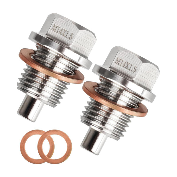 Магнитная пробка для слива масла M14 X 1,5 мм, 2 шт., пробки из ...