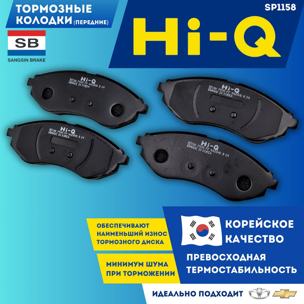 Колодки тормозные Sangsin Brake SP1158 Передние - купить по низким ...