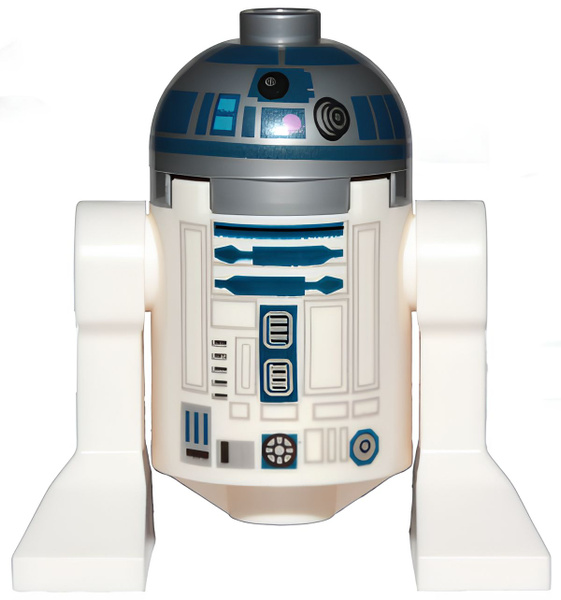 Минифигурка Lego Star Wars Astromech Droid, R2-D2, Flat Silver Head ...