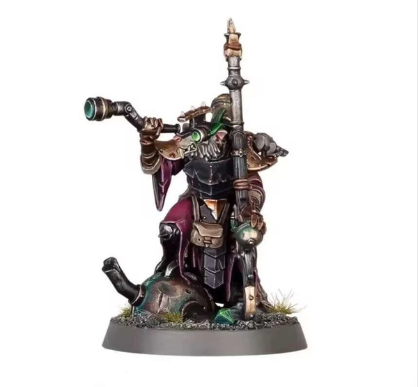 Смола Миниатюра Warhammer AOS Skaventide Skaven: Grey Seer / миниатюр ...