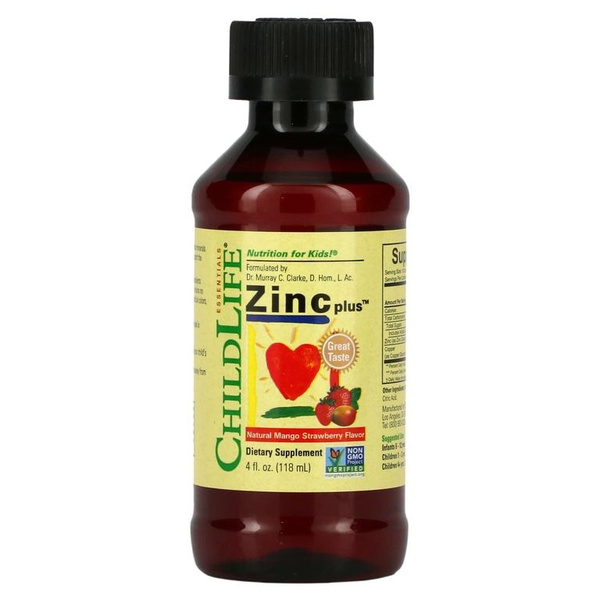 ChildLife Zinc Plus, Цинк для детей,118 ml - купить с доставкой по ...