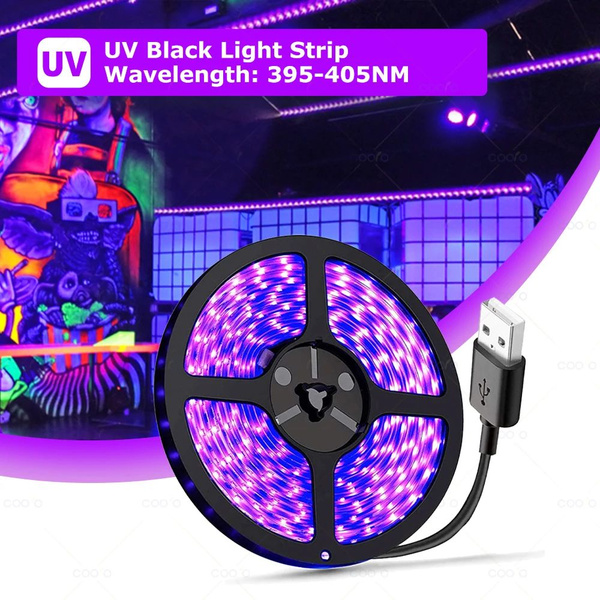 Ультрафиолетовый Светлая полоса 5M/ UV LED strip Light УФ лампа, 395 ...