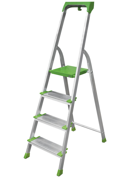 Стремянка Новая Высота Алюминиевая со ступенями 130 мм и органайзером 4 ...