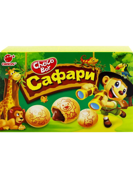 Печенье ORION Chocoboy Safary, 42г - купить с доставкой по выгодным ...