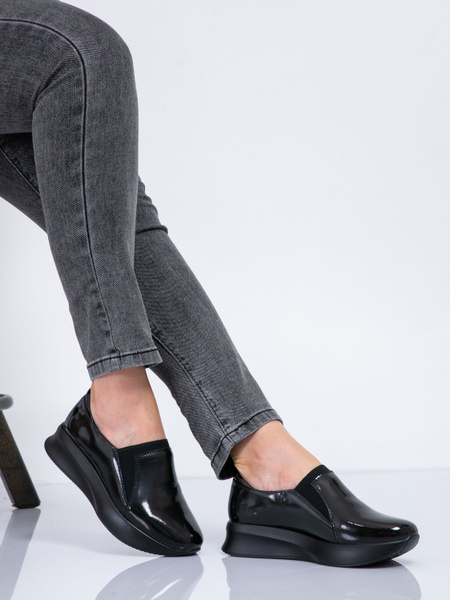 Туфли Женский Ascalini Кожа натуральная лакированная, размер 38 Стандартный низкий (до 4 см) 9 ...