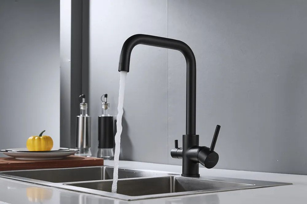 Смеситель для кухни с подключением фильтра питьевой воды Shevanik S228H купить на OZON по низкой ...