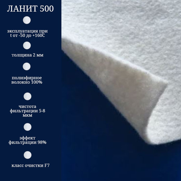 ланит 500 полотно класс очистки F7 (100х75см) купить на OZON по низкой ...