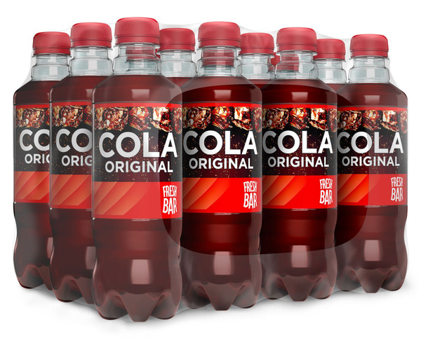 Газированный напиток Fresh Bar Cola Original, 12 шт х 0,48 л купить на ...
