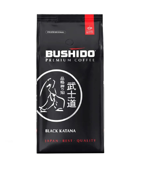 Кофе Bushido Black Katana в зернах, 1 кг - купить с доставкой по ...