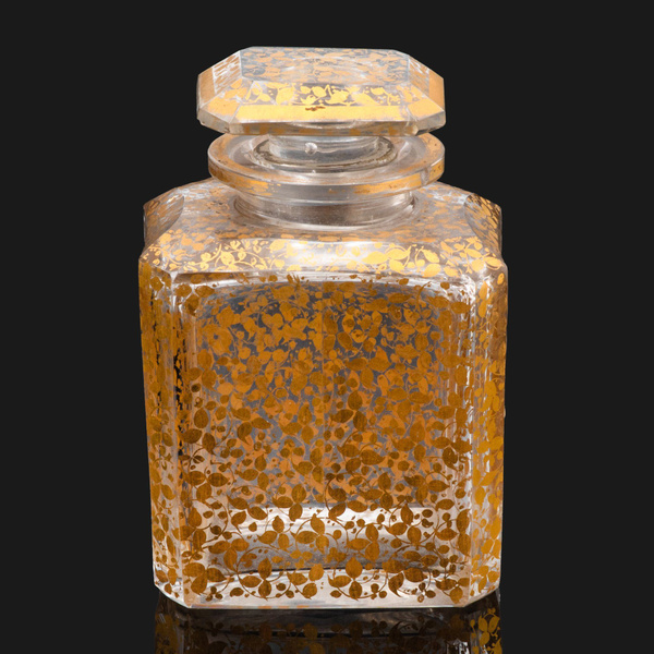 Флакон с флоральным декором, стекло, золочение, Богемия, 1870-1900 гг. купить по низким ценам в ...