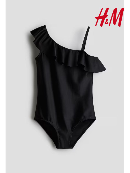 Купальник слитный Девочки H&M зеленый, размер 146, 152 Бангладеш Полиэстер купить c доставкой на ...