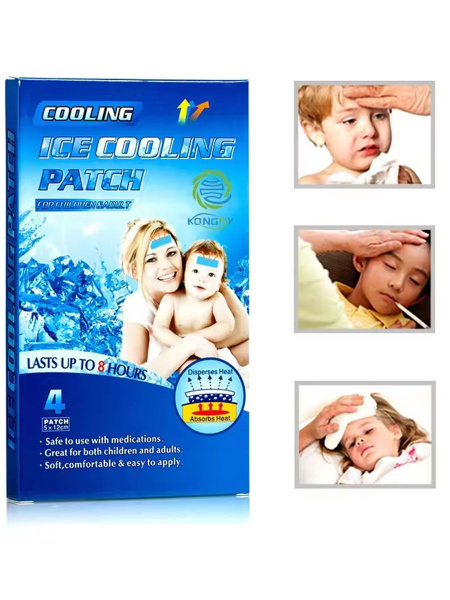 Пластырь Ice Cooling Patch охлаждающий для снижения температуры Kongdy 4 шт купить на OZON по ...