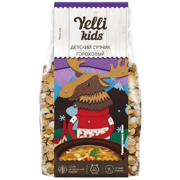 Суп YELLI Kids детский гороховый 100г - купить с доставкой по выгодным ...