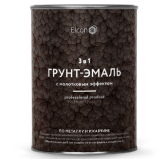 Грунт-эмаль "Elcon Smith" с молотковым эффектом бронза 0,8кг - купить с доставкой по выгодным ...