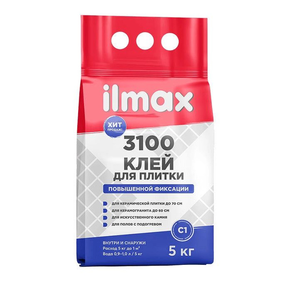 ilmax Клей для плитки 3100 - купить с доставкой по выгодным ценам в интернет-магазине OZON ...