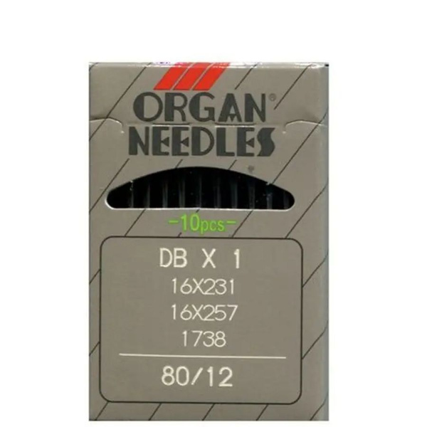 Иглы ORGAN DBx1 № 80 для промышленных швейных машин купить на OZON по низкой цене (1696372260)