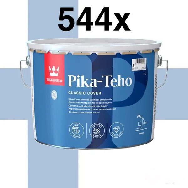 Tikkurila Краска Быстросохнущая, Гладкая, Акрилатная, Матовое покрытие ...