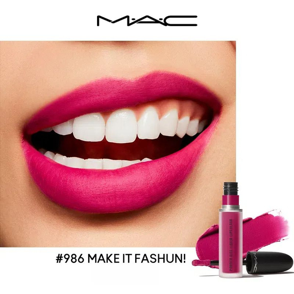 MAC POWDER KISS LIQUID LIPCOLOUR COULEUR A LEVRES Глазурь для губ ...
