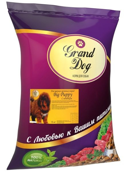 Корм для собак Grand Dog Big Pappy с ягнёнком для щенков крупных пород ...