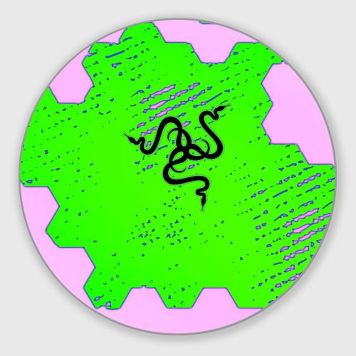 Razer pattern geometry КРУГЛЫЙ Коврик для мыши купить на OZON по низкой ...