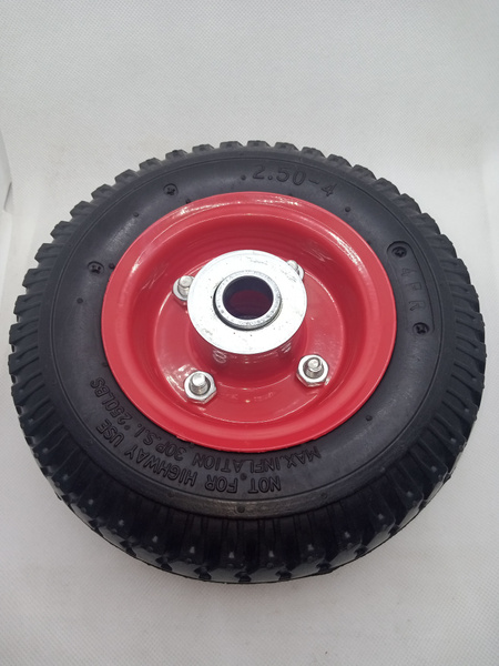 Колесо ВИКАРТ 200х60мм на ось 16мм, пневматическое с подшипником купить ...