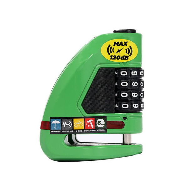 Велосипедный замок Ulac Air Alarm Combo Disc Lock Green купить на OZON ...
