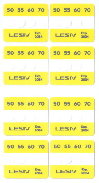 Термоиндикатор Lesiv L-Mark 4T - 50-55-60-70 C, цвет - желтый 8 шт. купить на OZON по низкой ...