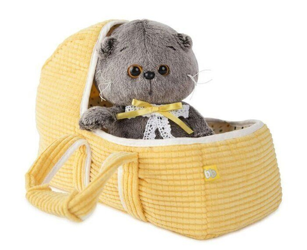 Игрушка мягкая BASIK baby Басик BABY в люльке 20см купить на OZON по ...