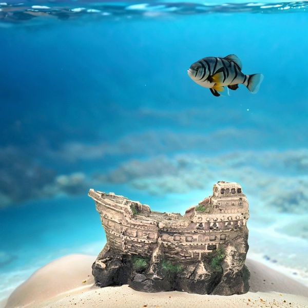 Декорация для аквариума Корабль, Грот DEKSI арт. №651 - купить с доставкой по выгодным ценам в ...