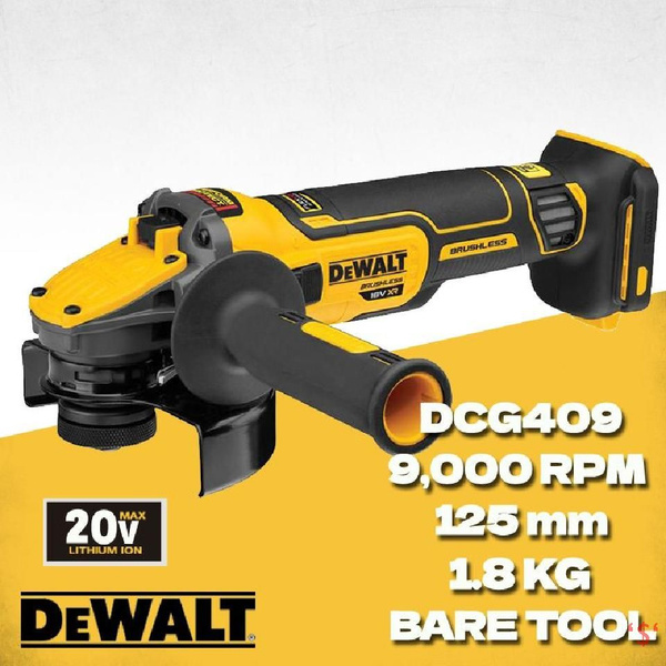 DEWALT DCG409 аккумуляторная угловая шлифовальная машина 20 В ...