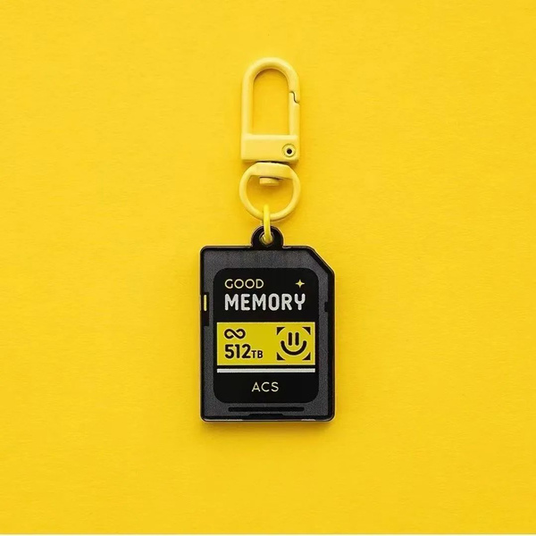 Характеристики Подвеска-брелок в виде желтой карточки Needy Streamer ...