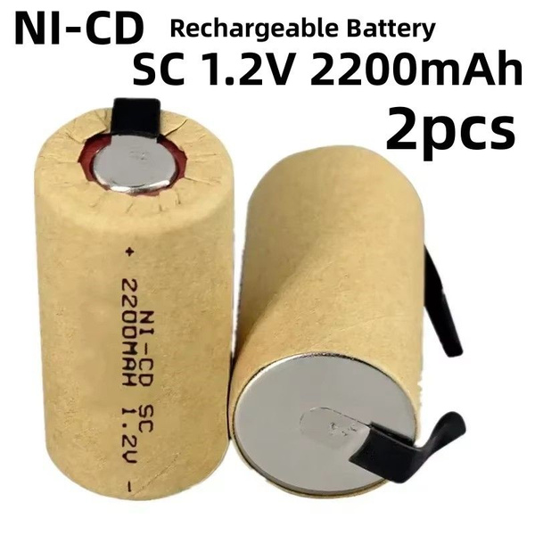 2-20pcs Аккумулятор для электроинструмента под пайку, SC, 1.2V, 2200mAh купить на OZON по низкой ...