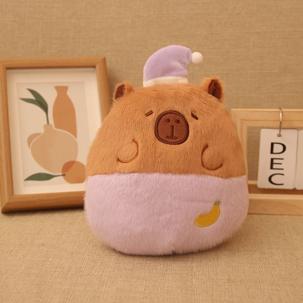 Симпатичная плюшевая кукла Capabala Egg Puff Capybara Подарок на день ...