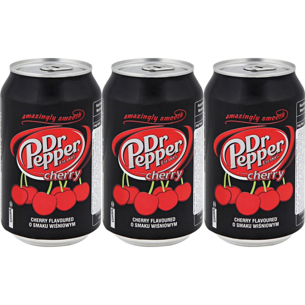 Газированный напиток Dr.Pepper Cherry 330 мл, набор: 3 штуки купить на OZON по низкой цене ...