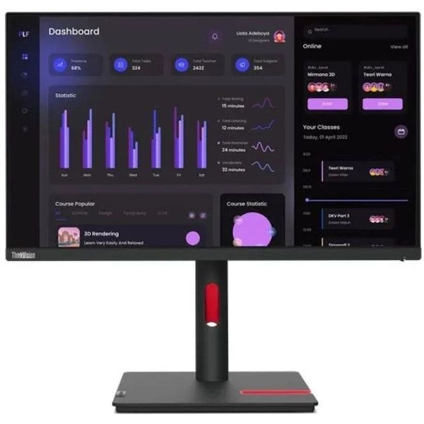 Lenovo 23.8" Монитор 63CFMATXEU_341020 озон, черный купить на OZON по ...