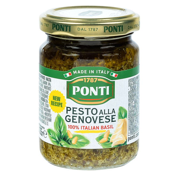 Соус песто PONTI по-генуэзски классический, 135гр, Италия купить на ...