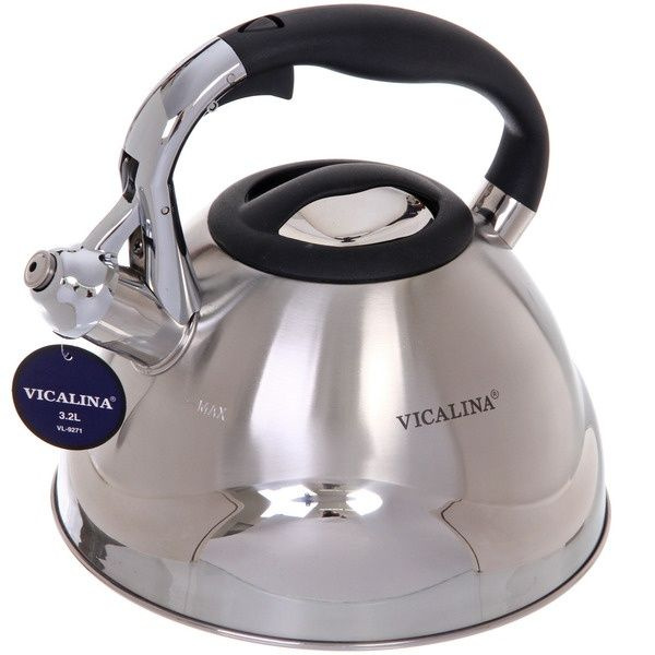 Чайник Vicalina из нержавеющей стали 3 л VL-9271, глянцевый купить на ...