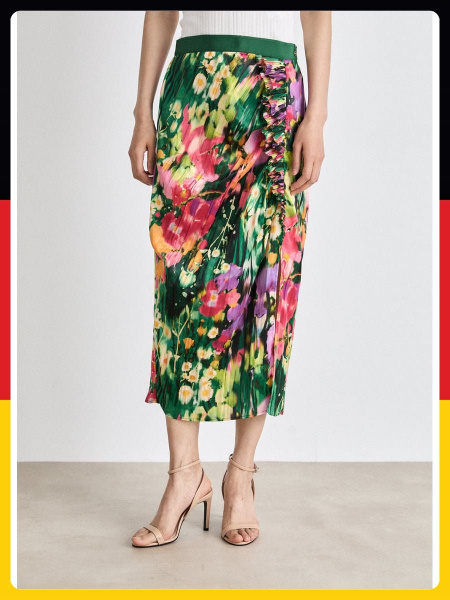 Юбка Женский Marc Cain зеленый Искусственные материалы размер 50 На любой сезон купить C