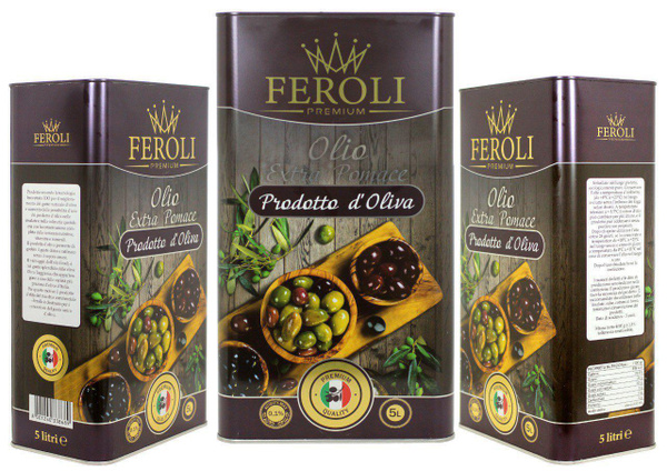 Масло оливковое Feroli 5л купить на OZON по низкой цене (1752145645)