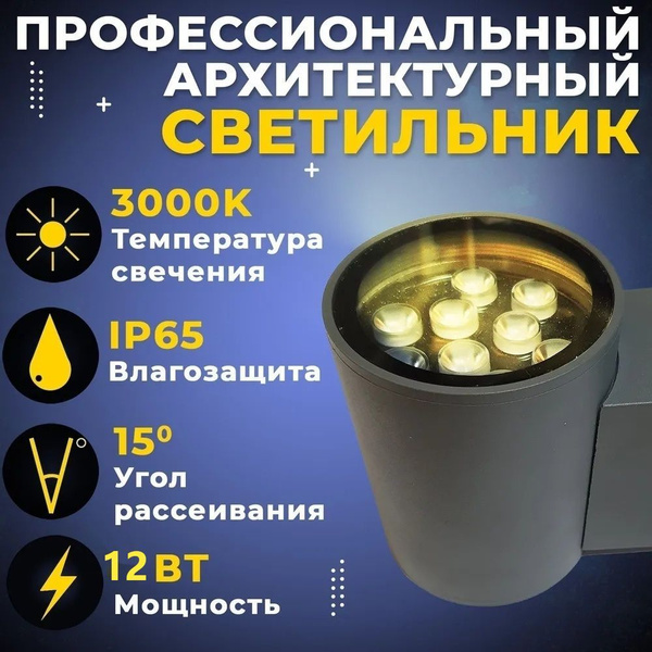 one10 Уличный светильник 1*12W/200*110*170MM купить на OZON по низкой ...