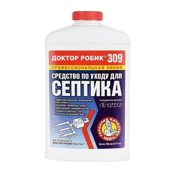 Средство по уходу Доктор Робик № 309 для септика купить на OZON по ...