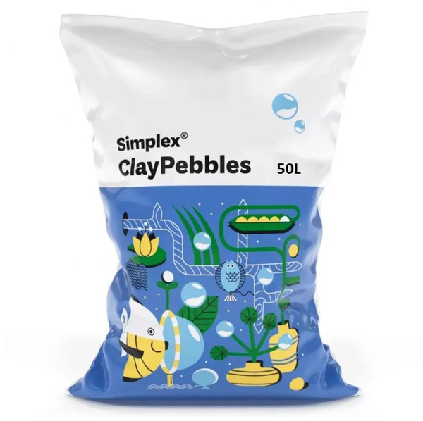 Керамзит Simplex Clay Pebbles 50 л купить c доставкой на OZON по низкой цене (1757831762)