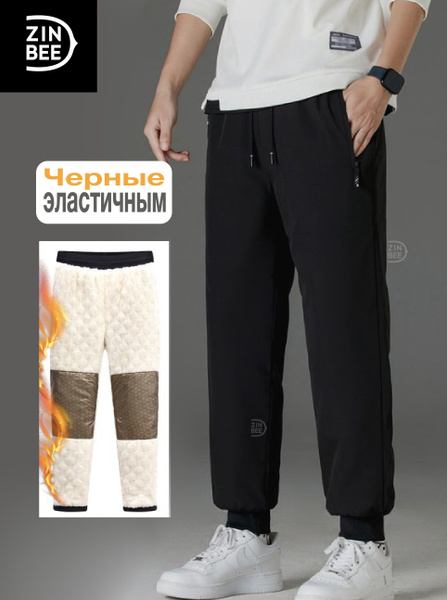 Брюки утепленные Мужской ZinBee черный Повседневный, размер 46 Зима Китай купить c доставкой на ...