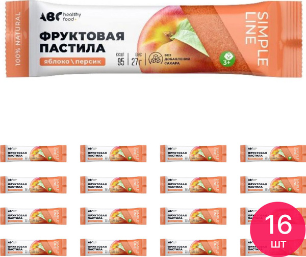 Характеристики Пастила фруктовая ABC healthy food / АВС Хелси фуд ...