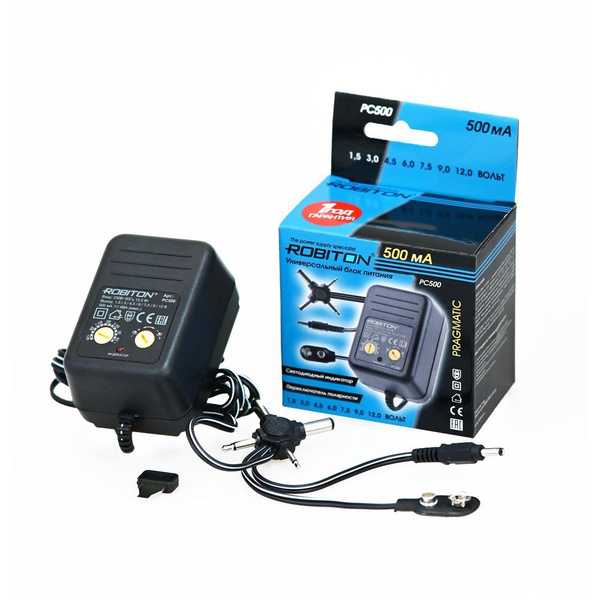 Адаптер/блок питания ROBITON PC500 500мА нестабилизированный с крестовиной BL1 купить на OZON по ...