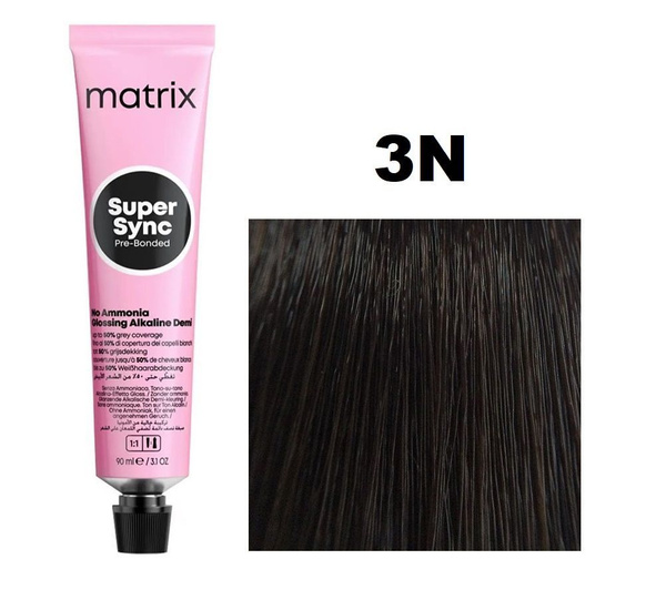 Matrix Краска без аммиака Super Sync 3N темный шатен 90 мл купить на ...